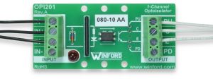 Opto-Isolator Board: 1 Channel, Uncommitted Output - Winford Engineering