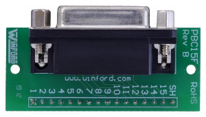 DB15 Breadboard and Prototype Adapters - Winford Engineering