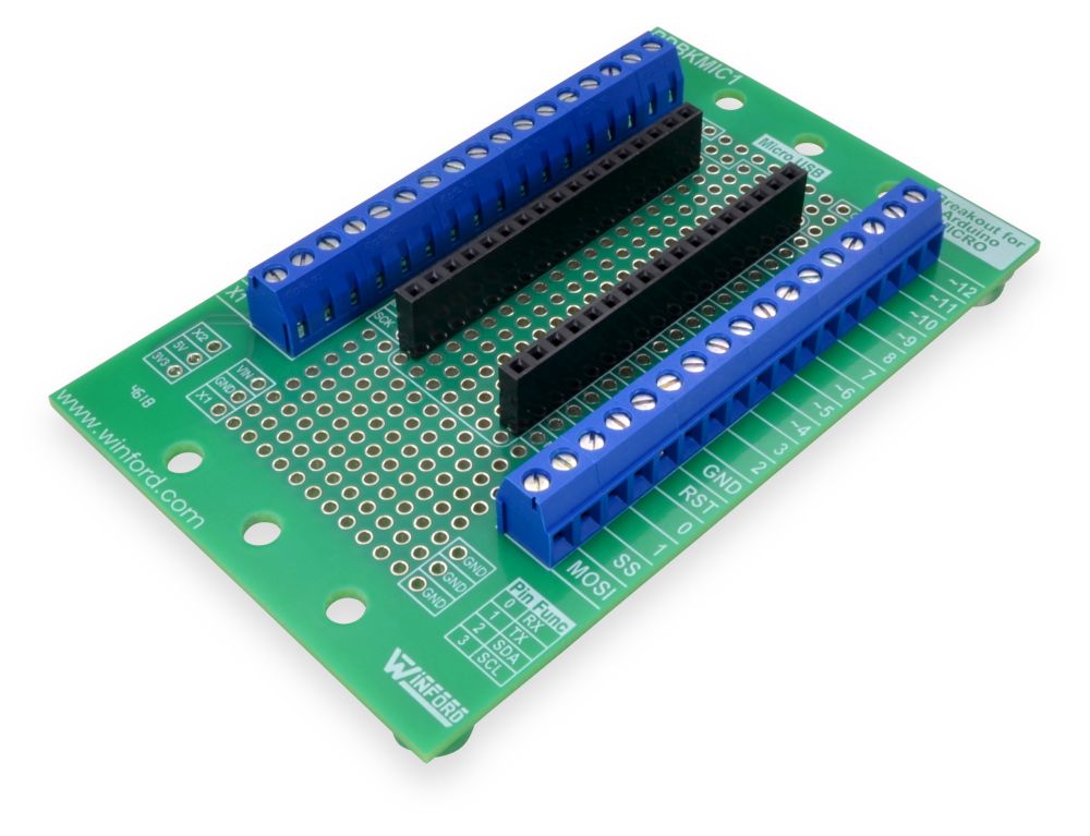 Breakout for Arduino MICRO - Winford Engineering