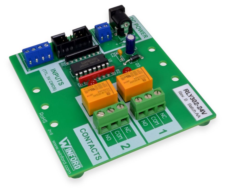 Small Signal Relay Board: TTL Logic Level Inputs, 2 SPDT 2A Relays ...
