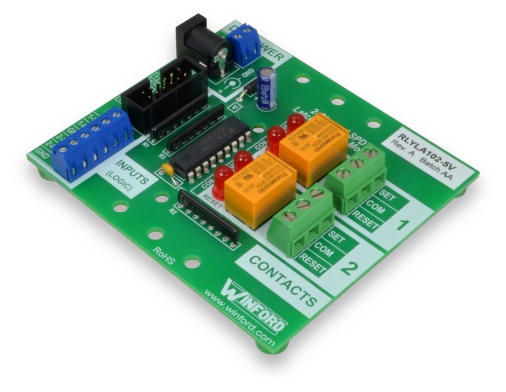 Small Signal Latching Relay Board: Logic Level Inputs, 2 SPDT 2A ...